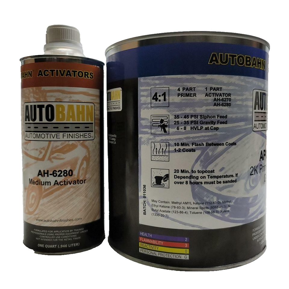 AP - 8060 Autobahn Gray 2K Primer Sealer Gallon Kit | eBay