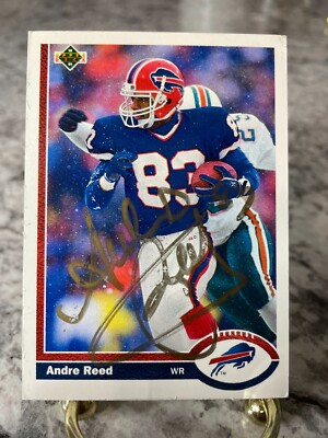 1991 Upper Deck ANDRE REED Buffalo Bills Autograph Gold Signed AUTO ...