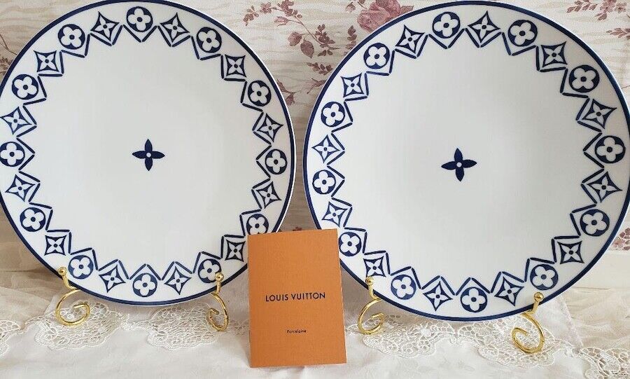 Louis Vuitton Dinner Plate Dish Monogram Flower Tile Louis Vuitton Dinner Plate Dish Monogram Flower Tile