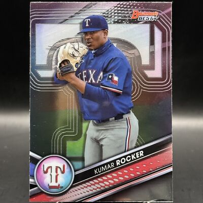 2022 Bowman's Best KUMAR ROCKER Top Prospects #TP-10 - Texas Rangers | eBay