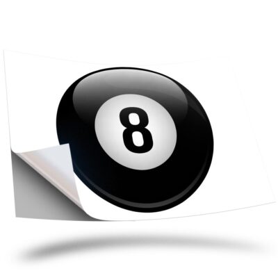 1 x Vinyl Sticker A2 - Lucky 8 Ball Pool Snooker #4707 | eBay UK