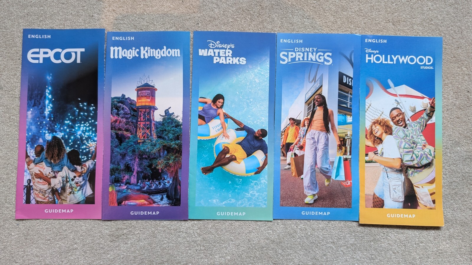 2025 Disney Park Maps Epcot, Magic Kingdom, | Grelly UK