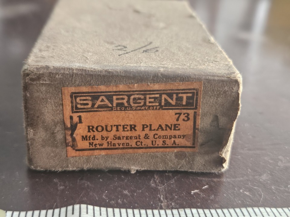 VINTAGE SARGENT No. 73 ROUTER PLANE IN ORIGINAL BOX MINT! | eBay