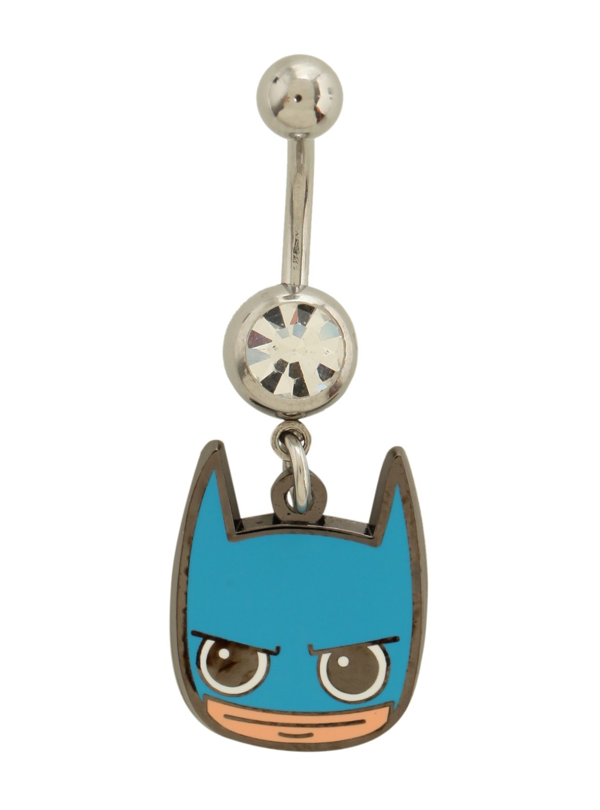 DC Comics Chibi Batman Navel Ring 14G Barbell Body Jewelry Belly Button ...