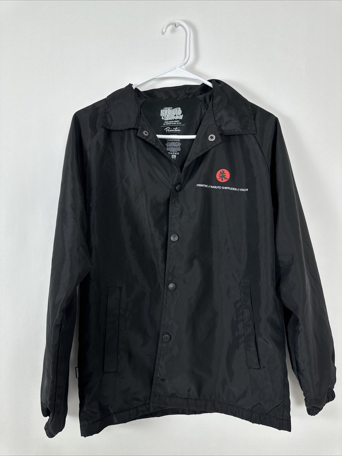 PRIMITIVE x NARUTO SHIPPUDEN ITACHI Collab BLACK SNAP… - Gem