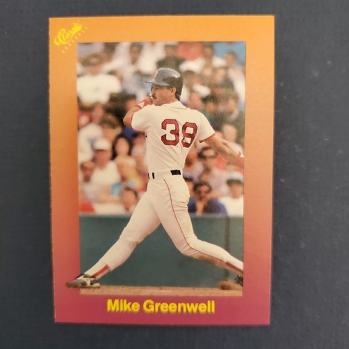 1989 - CLASSIC ORANGE" MIKE GREENWELL" BASEBALL CARD #149 PACK FRESH ...