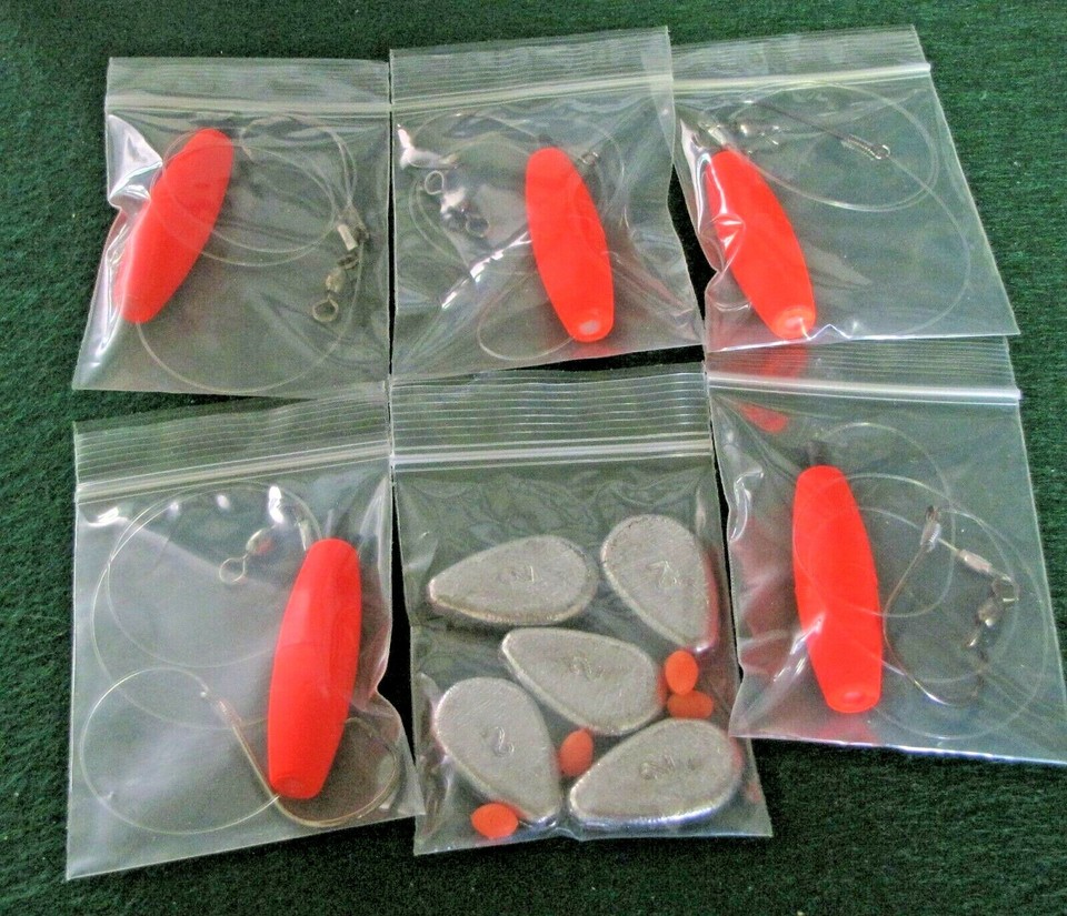 (5) Santee Cooper Catfish Rigs-Circle Hooks- Slip Float --.Egg or No Roll Sinker | eBay