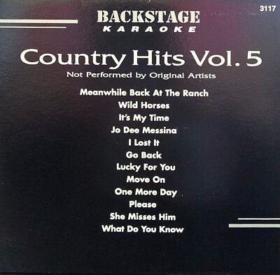 3117 COUNTRY BACKSTAGE KARAOKE CDG LOT VA | eBay
