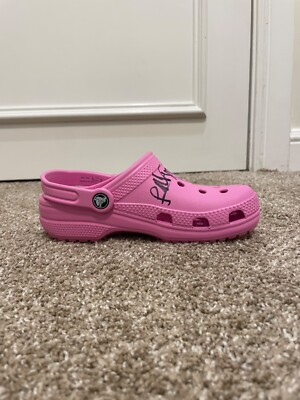 **SIGNED** Pink Croc Signed by StayFocusedFrank (LEFT SHOE ONLY) | eBay