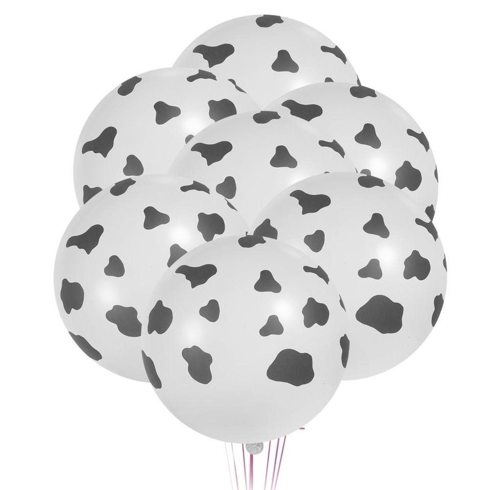 50 Pcs Cow Print Party Decorations Farm Animal Balloons for Weddings ...