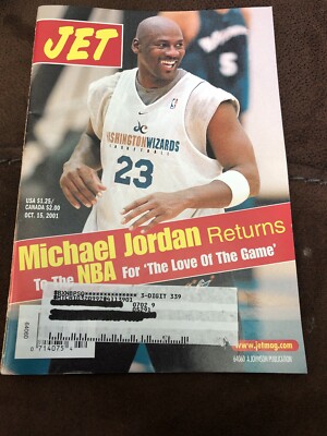 JET Magazine 15 October 2001 Back Issue MICHAEL JORDAN Returns To The ...
