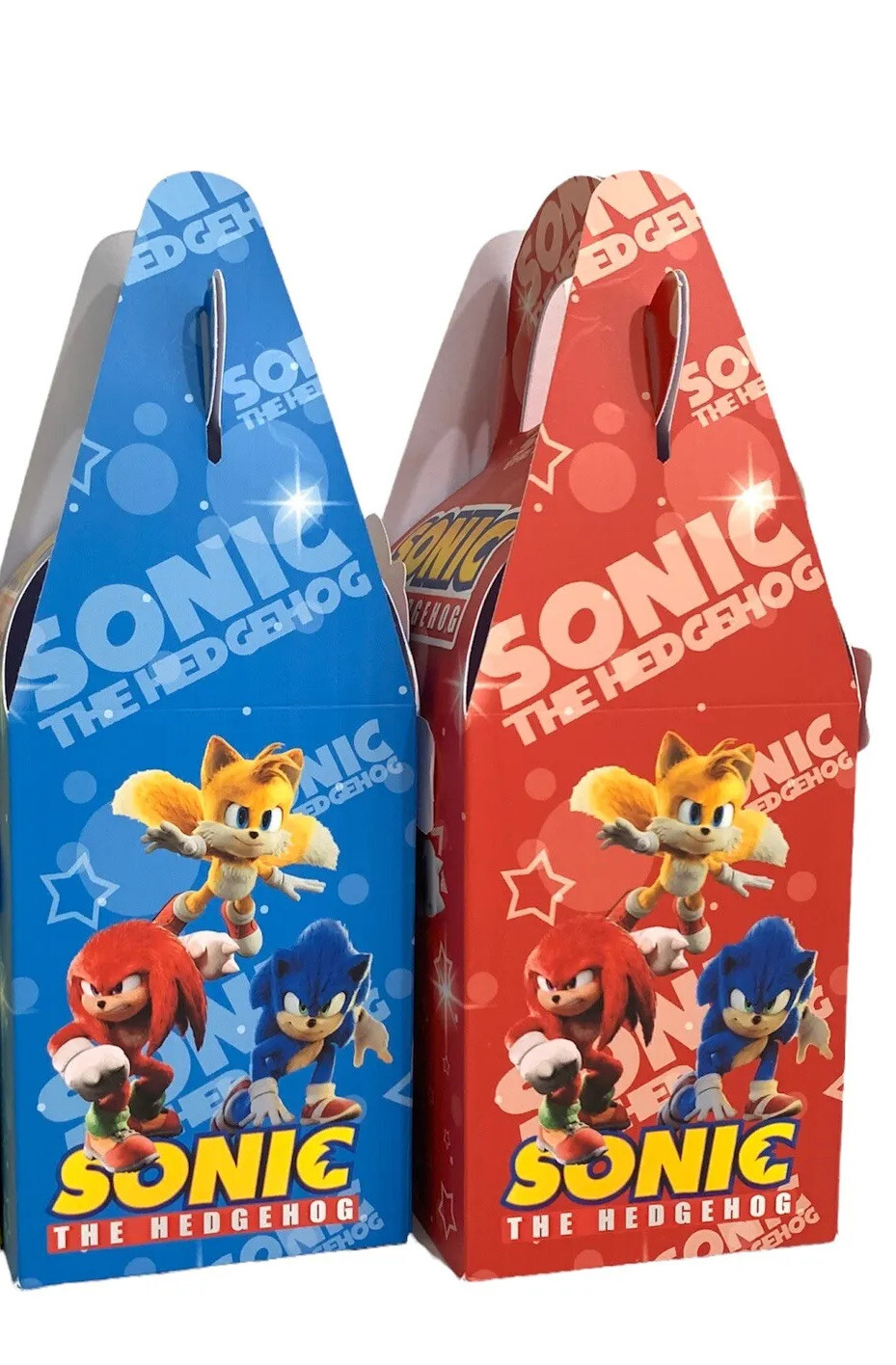 6x Sonic The Hedgehog Lolly Loot Bag Box. Bunting Banner Cake Cupcake ...