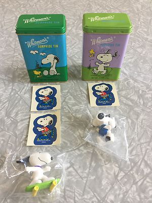 Set of 2 - 1998 Peanuts Snoopy Whitman’s Surprise Tin | eBay