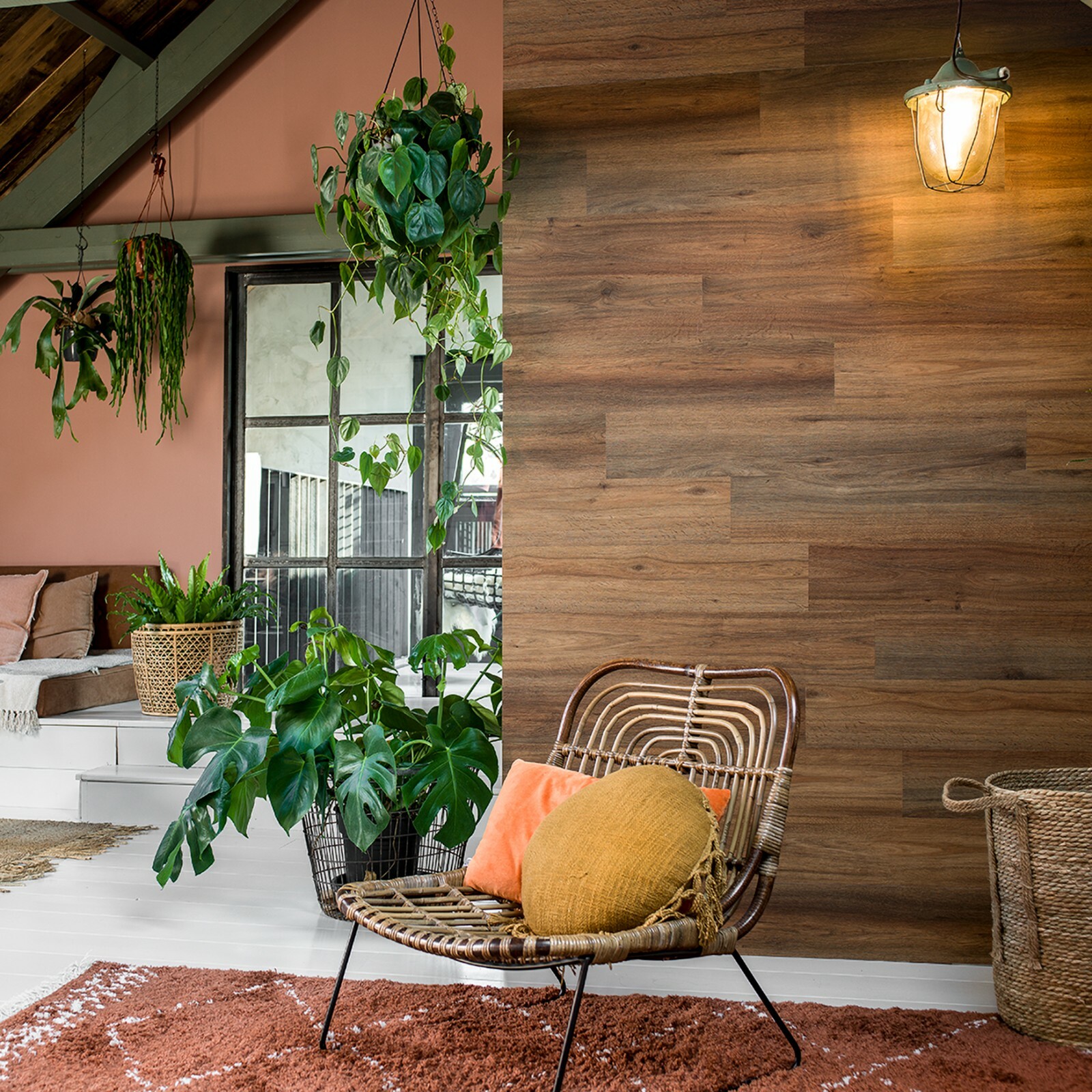 1pc Wood Effect Vinyl Plank Board Wall Panel Cladding Room DIY ...