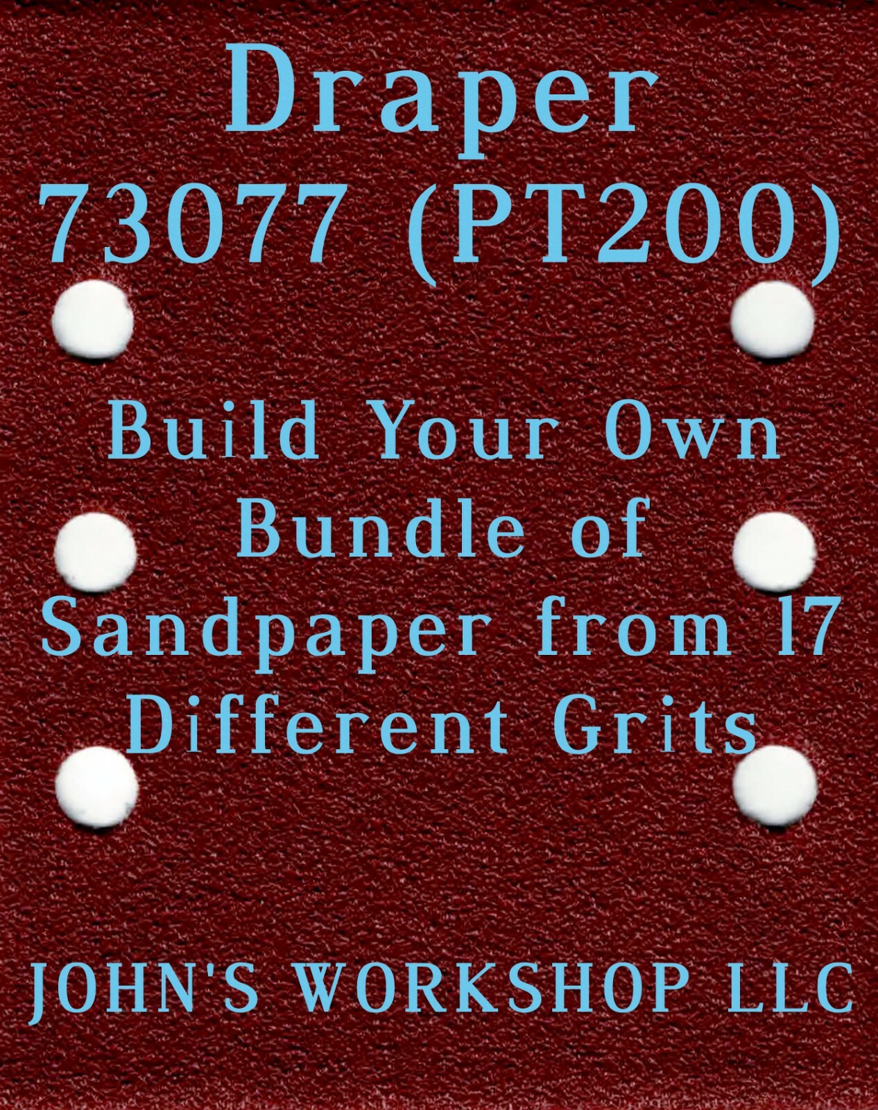 Build Your Own Bundle Draper 73077 (PT200) 1/4 Sheet No-Slip Sandpaper ...