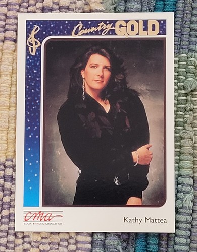 KATHY MATTEA #27. GOLD FOIL LETTERING. 1992 CMA COUNTRY GOLD TRADING ...