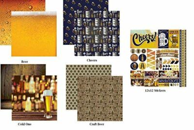 Craft Beer 12x12 Scrapbook Papers & Stickers Set - by Reminisce | eBay