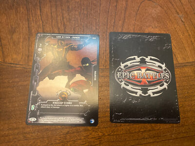 Epic Battles Mortal Kombat trading Card c64 Kneecap Strike Low Attack ...