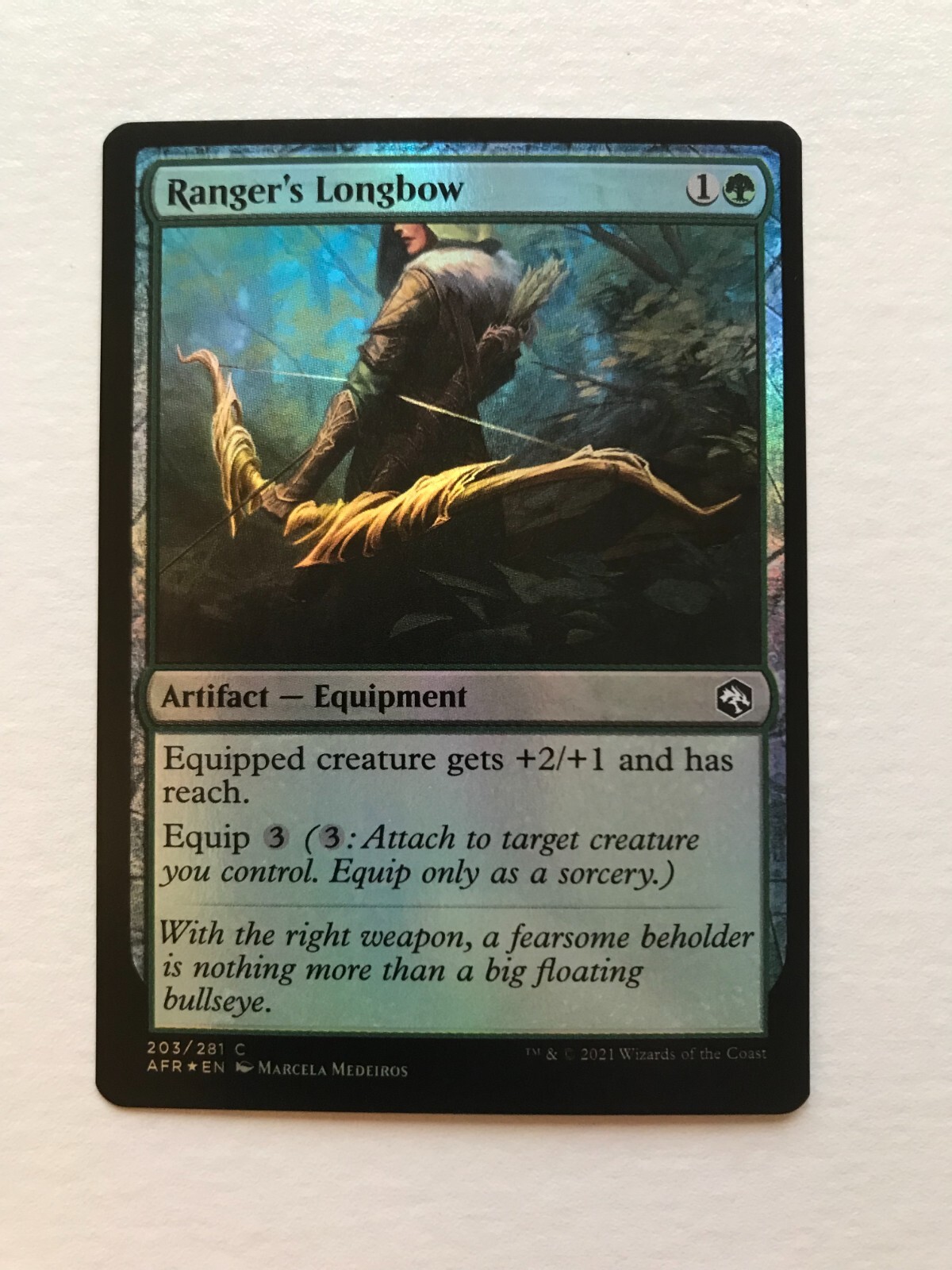 *FOIL RANGER'S LONGBOW Adventures In Forgotten Realms MTG Magic the ...