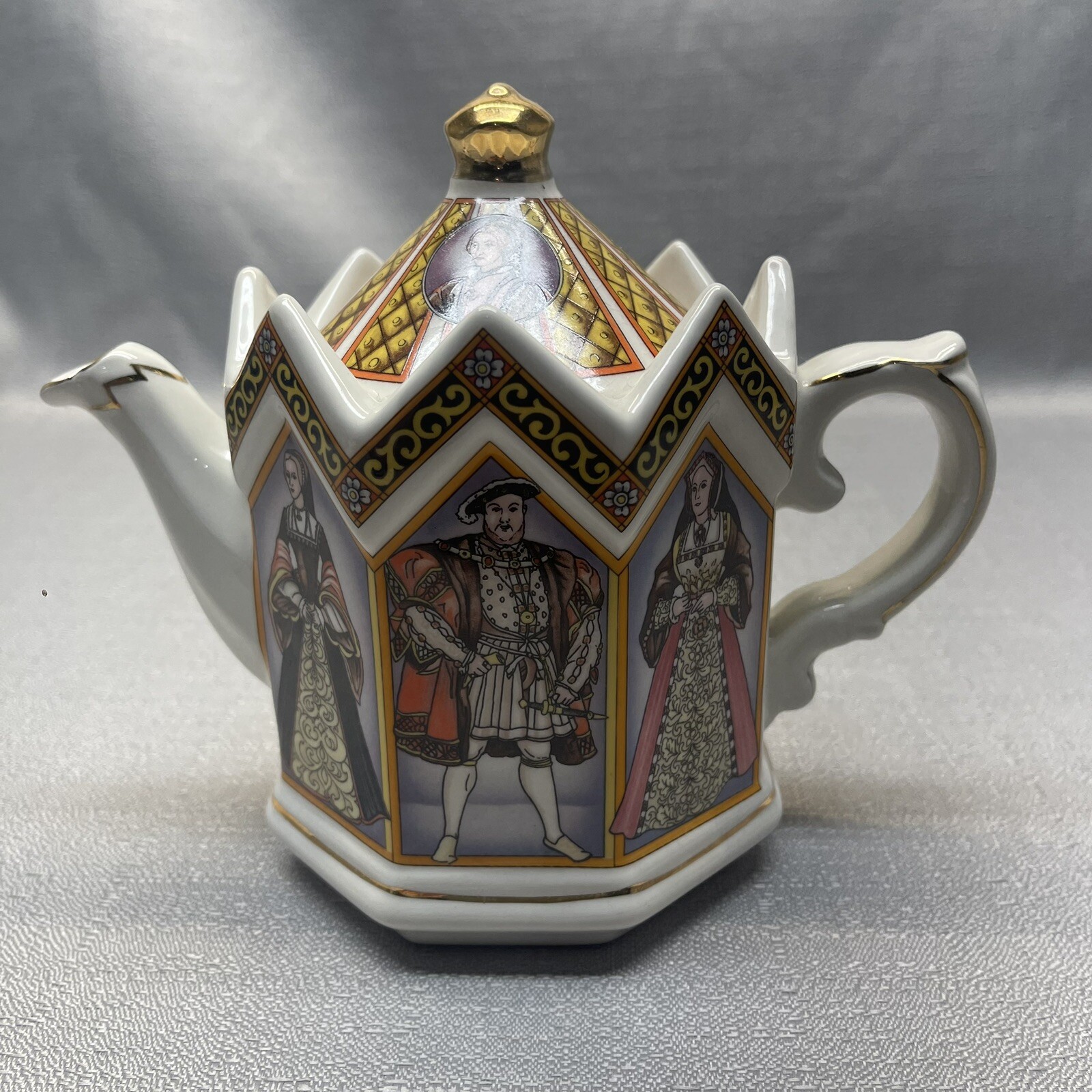 Vintage Sadler England Teapot 4440 King Henry VIII and His 6 Wives ...