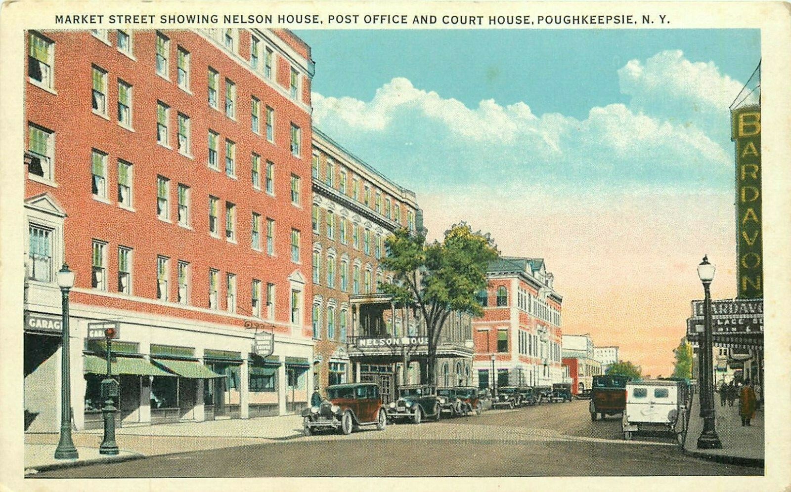 POUGHKEEPSIE NY MARKET STREET NELSON HOUSE/POST OFFICE/COURT HOUSE ...