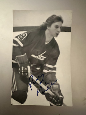 PERRY MILLER WHA MEL BAILEY AUTH AUTOGRAPHED POSTCARD WINNIPEG JETS NM ...