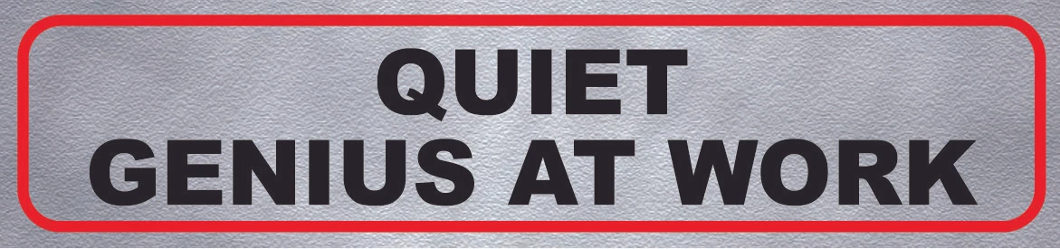 Do Not Disturb Genius At Work