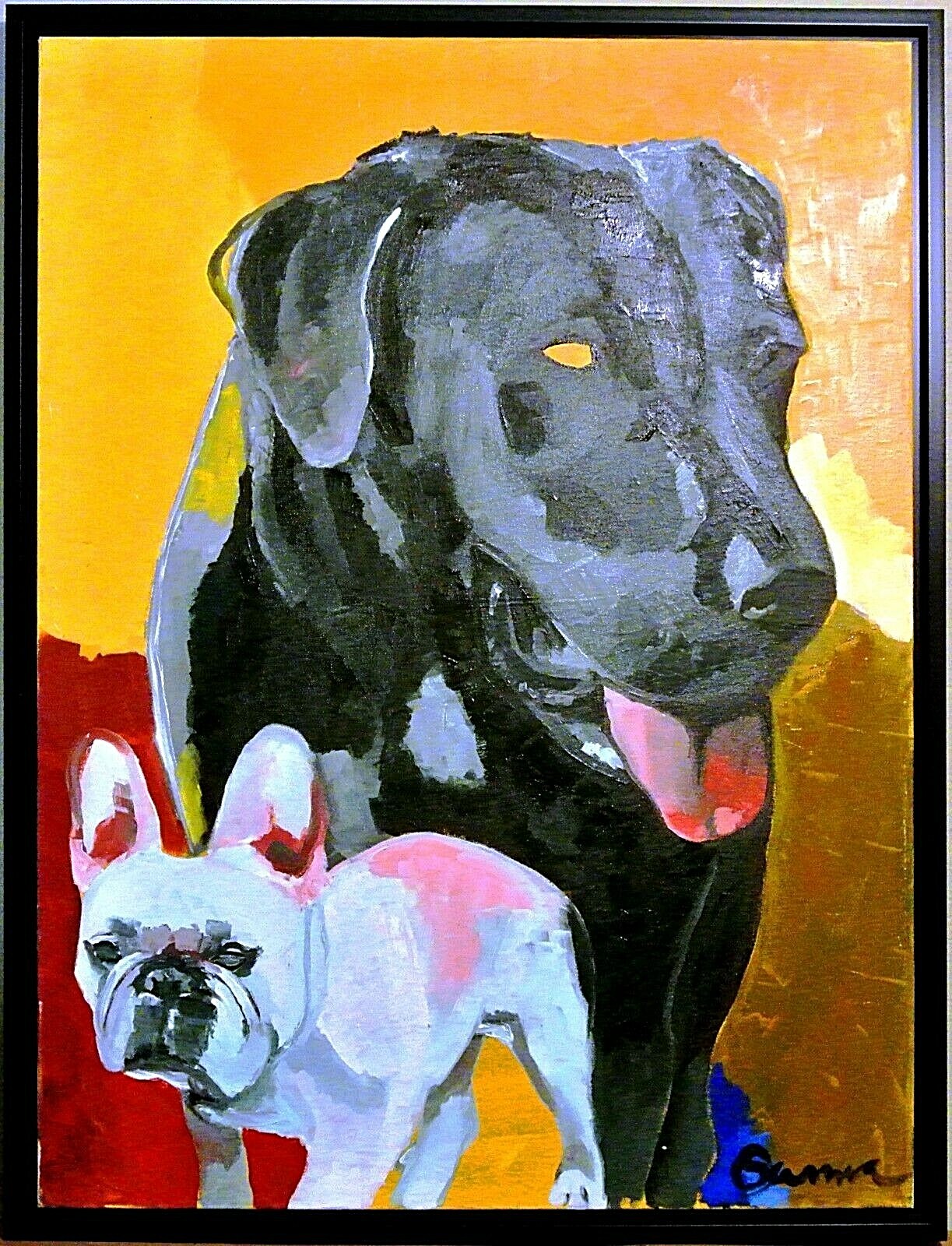 Ofer Samra-"Otis"-Framed Orig Oil Painting/Canvas/Hand Signed/COA-List ...