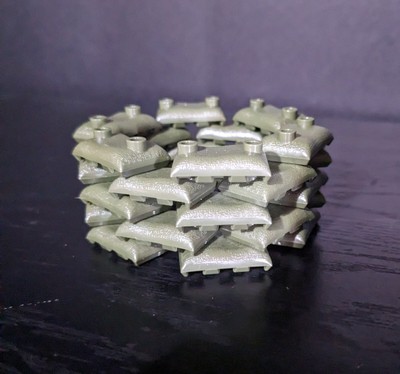30 + Pcs battlefield bunkers sandbag scene soldier Blocks Accessories ...