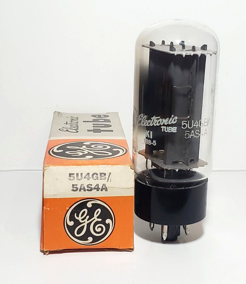 1 1974 GE 5U4GB / 5AS4A Rectifier Vacuum Tube Tested NOS On Calibrated ...