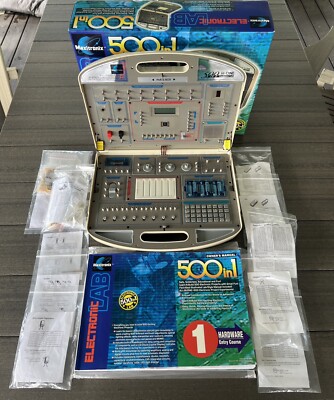 Maxitronix Electronic Lab 500 in 1 One w/ Manuals & Extra Parts POWERS ...
