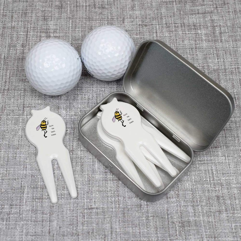 'You're The Bee's Knees' Golf Divot Tool / Repair Fork Gift Set ...