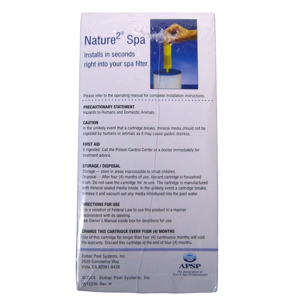 3-Pack of Nature 2 Spa W12226 Filter Mineral Sanitizers for Hot Tubs ...