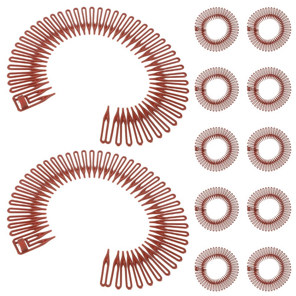 12 Pcs Flexible Headband Foldable Portable Comb Hair Combs for Women ...