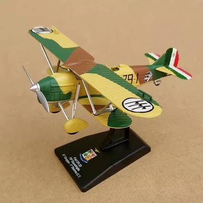 1:72 Diecast Military Model WWII Italian FIAT CR.32 Biplane Fighter ...