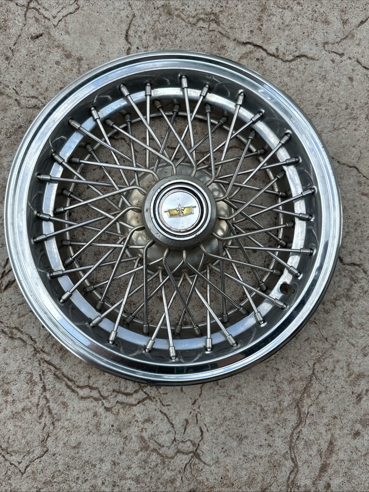 Set of 4 OEM 1981-1985 Chevy Caprice Classic 15" Wire Spoke Hubcaps ...