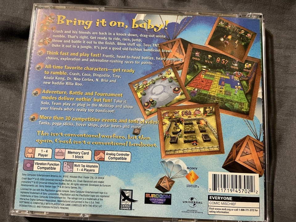 Crash Bash (Sony PlayStation 1, 2000) CIB 711719457022| eBay