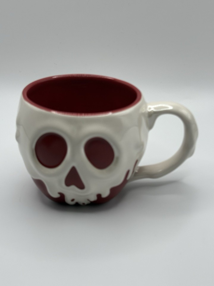 Disney Snow White Evil Queen Poison Apple Skull 2012 Red White Coffee ...