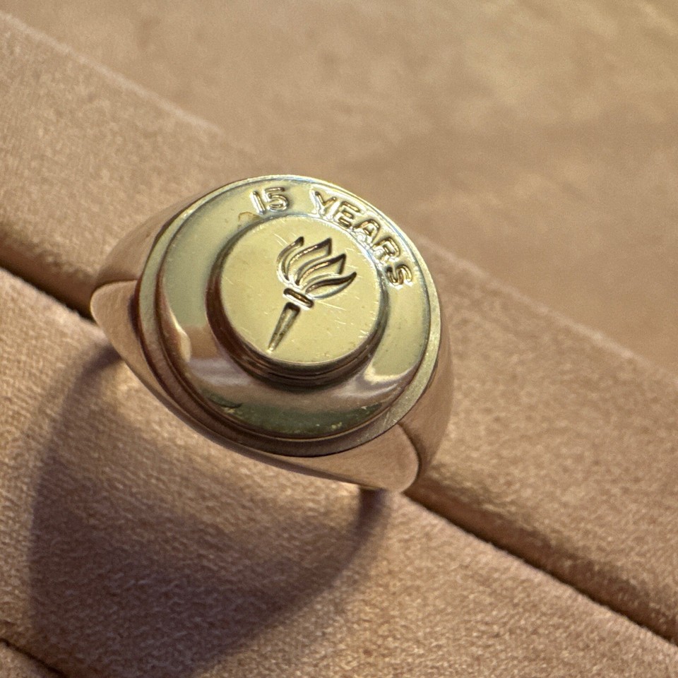 New Tiffany & Co. Top NYU New York University Sterling Silver Signet ...