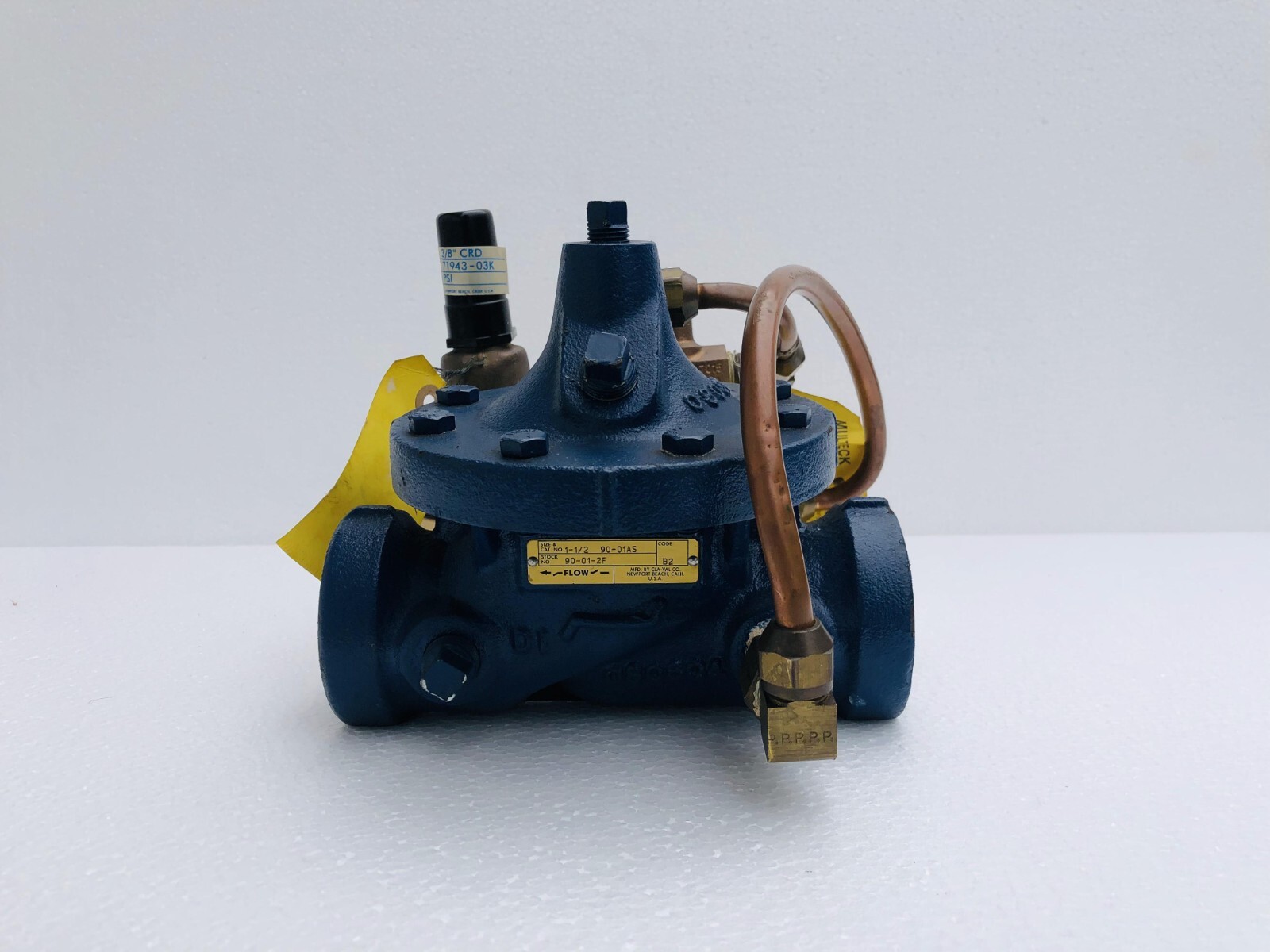 CLA-VAL CO. 90-01AS PRESSURE REDUCING VALVE 1-1/2" SIZE 90-01-2F #NEW ...