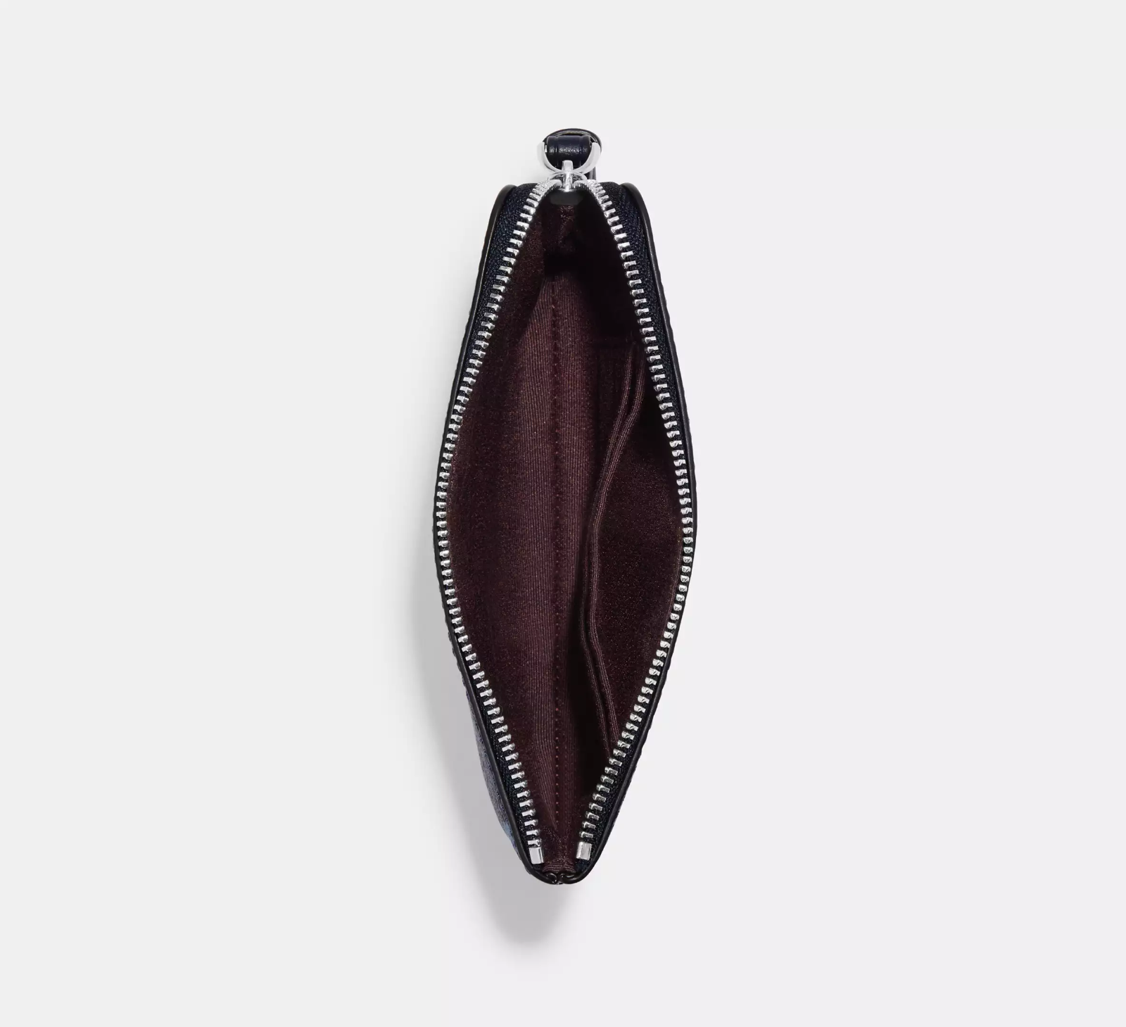 NWT COACH Lovely Butterfly Print Zip Corner Wristlet midnight Blue ...