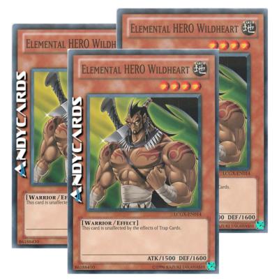 3x ELEMENTAL HERO WILDHEART (Wildheart Eroe Elementale) Comune LCGX ...