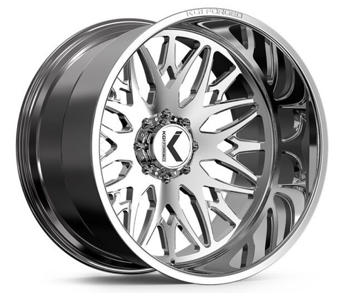 4 NEW 22x10 KG1 Trident Forged KC014 Polished Wheels 8x180 Chevy GMC ...