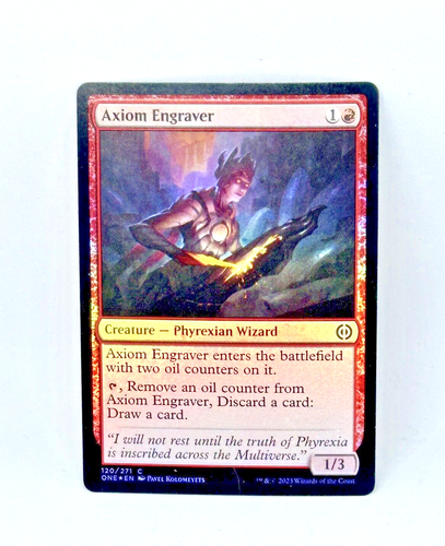 MTG Foil Axiom Engraver Phyrexia: All Will Be One 120/271 Magic The ...