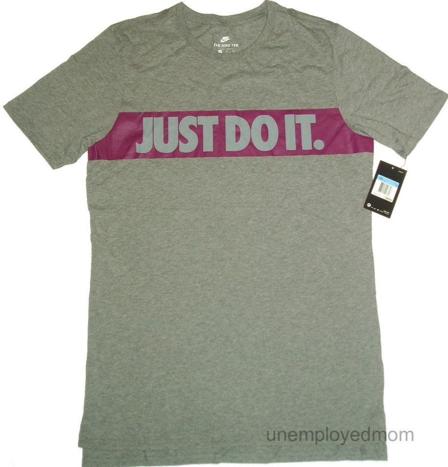 Nike Athletic T Shirt Mens Droptail Just Do It Sports Active Wear Tee ...