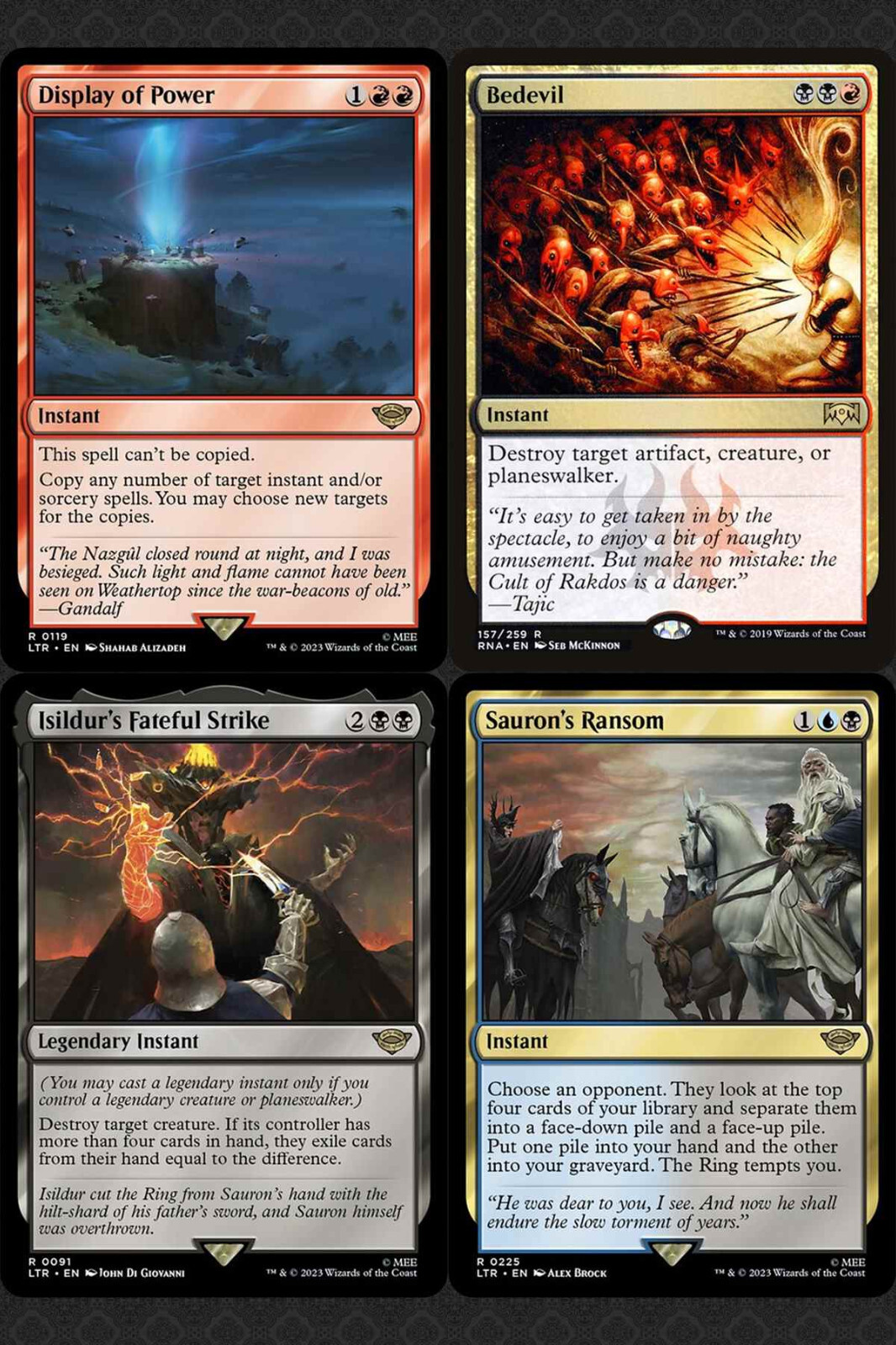 Sauron, the Dark Lord LOTR Commander Deck Magic MTG Ready-to-Play EDH ...