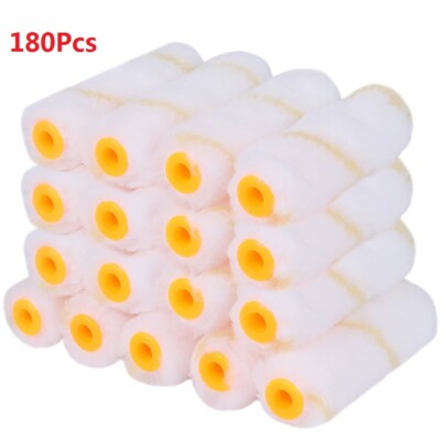 180 Pack Paint Rollers 4 inch Mini Foam Roller Refill Roller Covers 1/2 ...