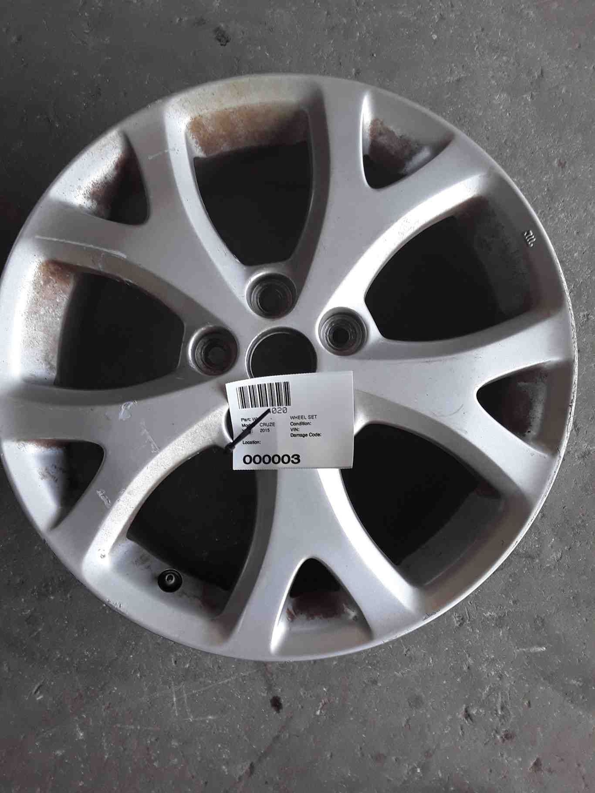 2014 - 2015 CHEVROLET CRUZE Sedan Wheel Rim 17" 17x7 5 Split Spoke ...