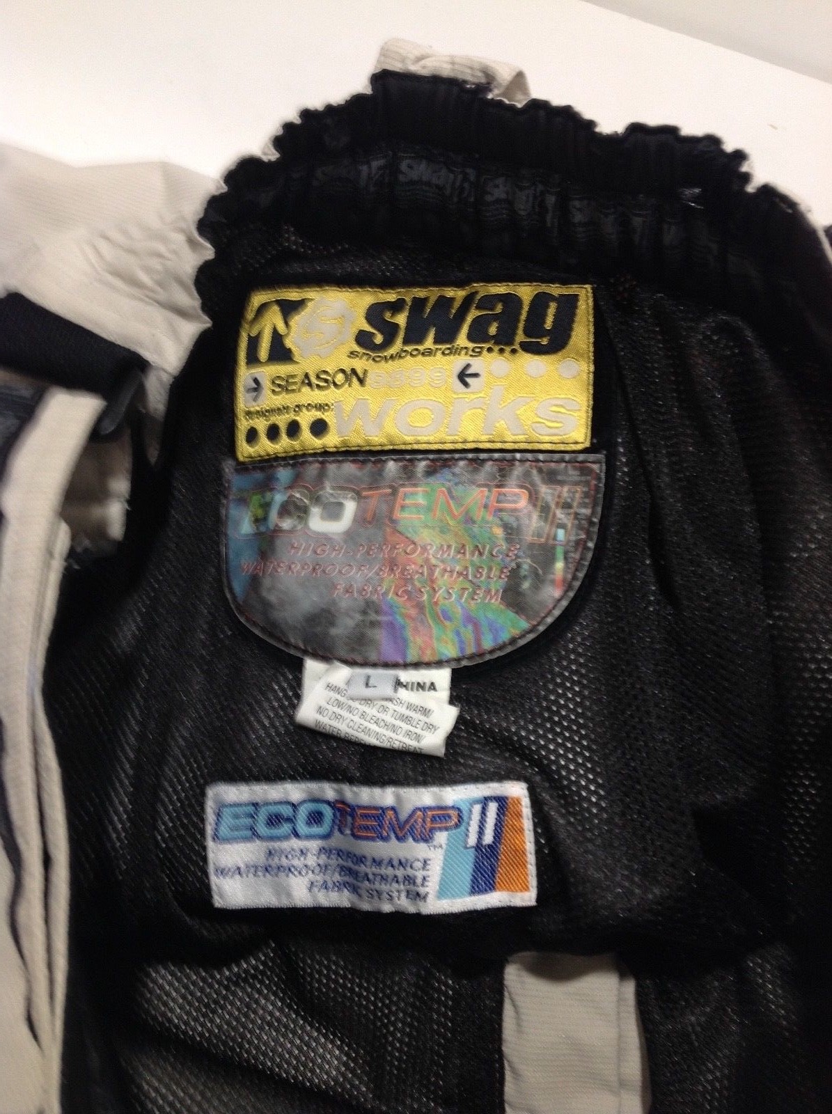 Swag Snowboarding Snow Pants Men's Size Large w/ EcoTemp Technology | eBay
