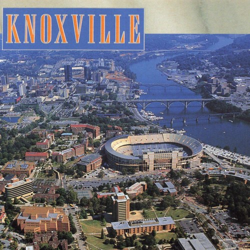 Postcard TN Knoxville Tennessee Aerial Closed Shields-Watkins Field ...